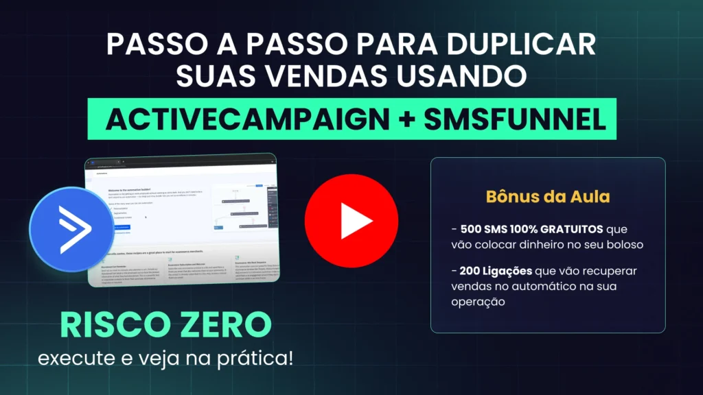Aula Gratuita Active + SMS – SMS Funnel